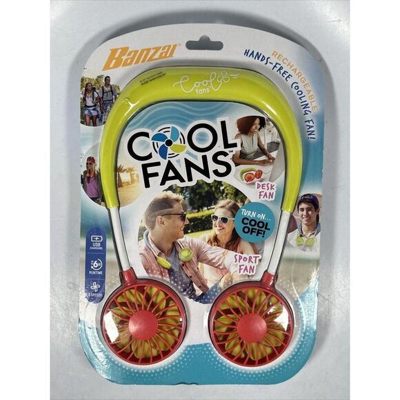 Other | Banzai Cool Fans Personal Rechargeablefan 3 Speed 6 Hr Run Time ...